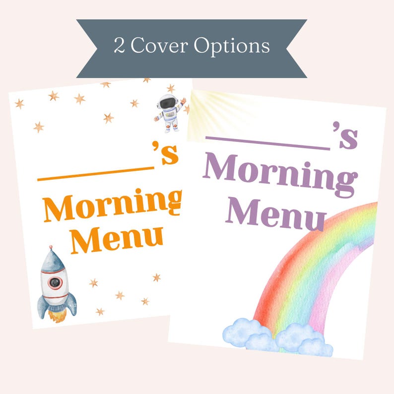 MORNING MENU, Preschool, Kindergarten, Homeschool, Morning Time ...