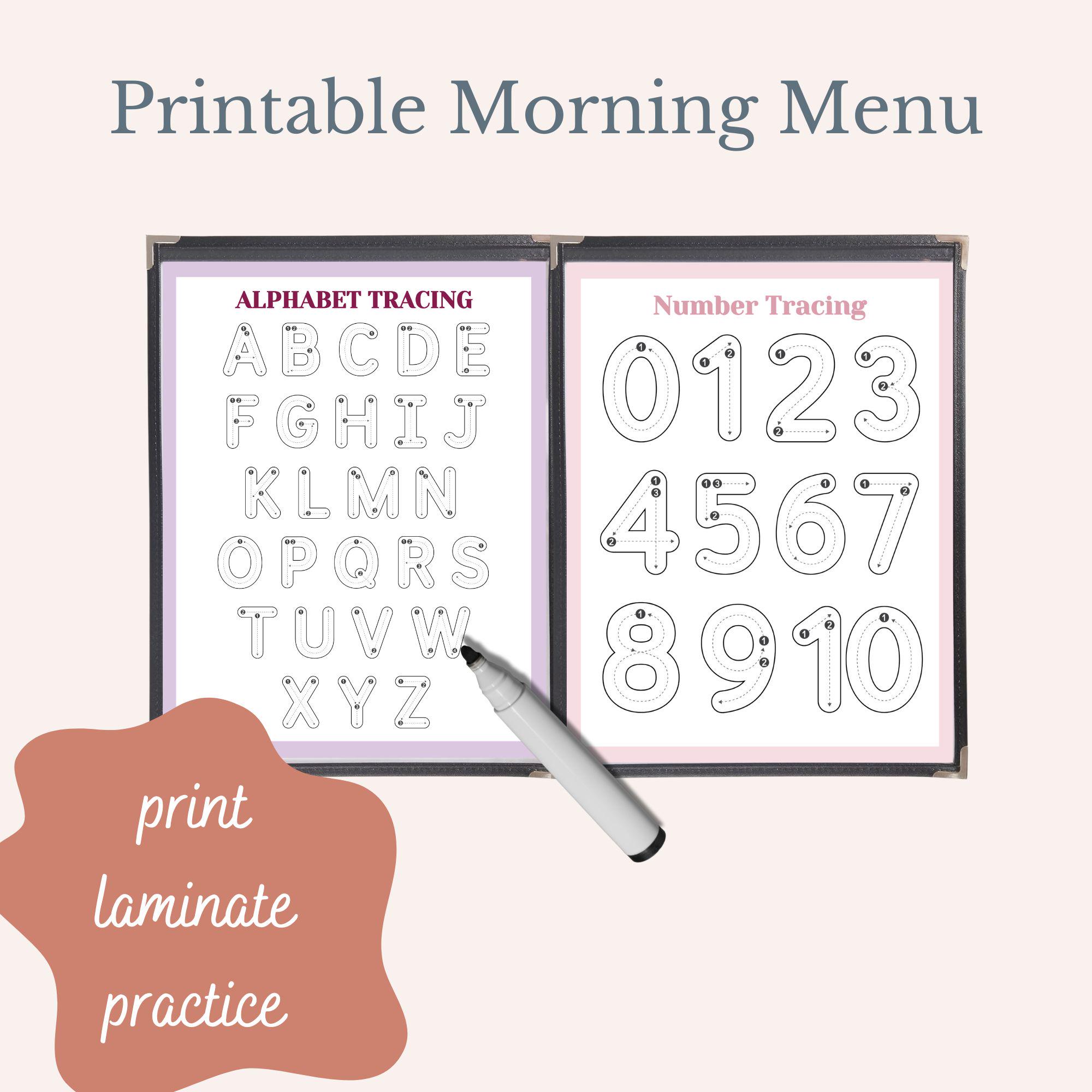 MORNING MENU, Preschool, Kindergarten, Homeschool, Morning Time ...