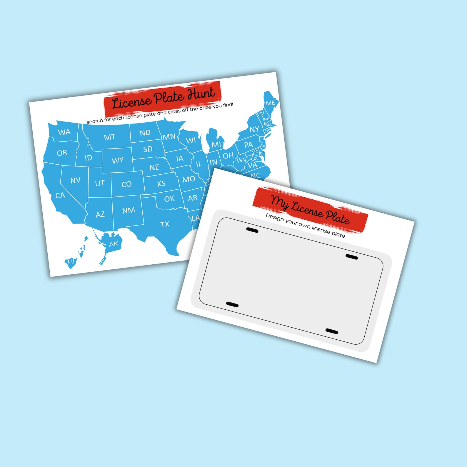 ROAD TRIP Activity Pack, Kids Road Trip Games Printable, Family Road ...