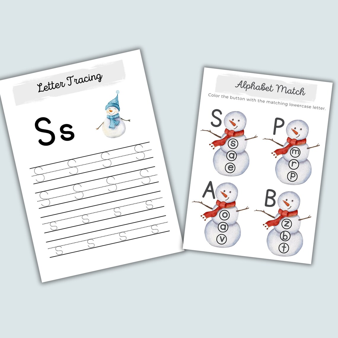 SNOWMEN Mini Unit Study, Christmas Printable Worksheets, Homeschool ...