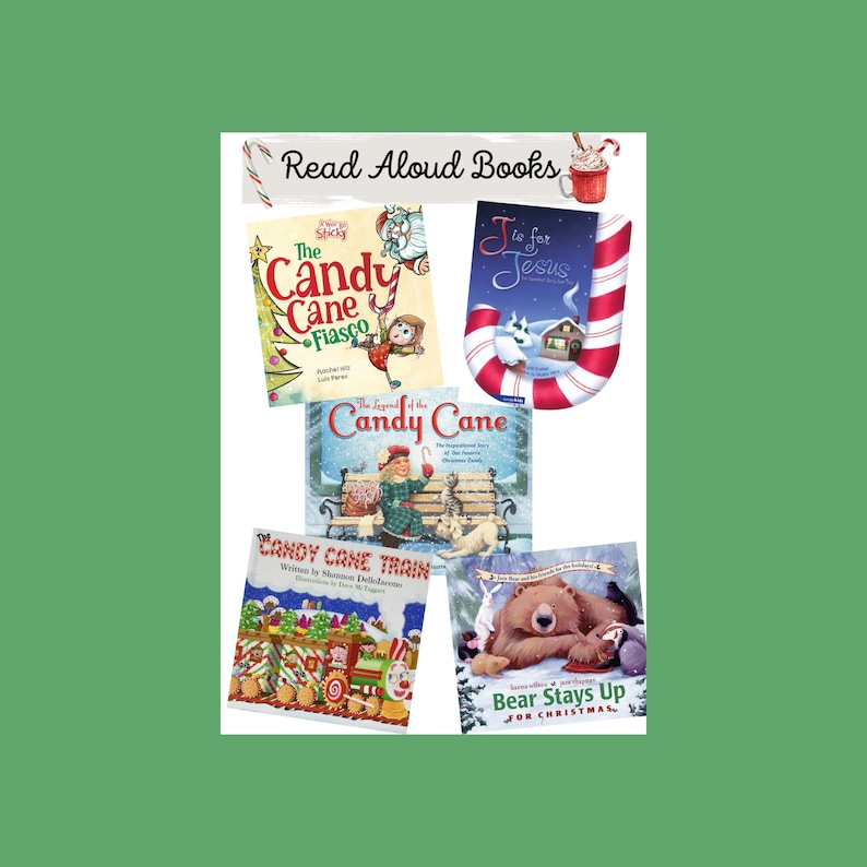 CANDY CANE Mini Unit Study, Christmas Printable Worksheets, Homeschool ...