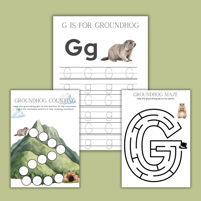 GROUNDHOG DAY Mini Unit Study, Science, Handwriting, Homeschool ...