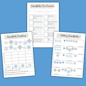 SNOWFLAKE Mini Unit Study, Christmas Printable Worksheets, Homeschool ...