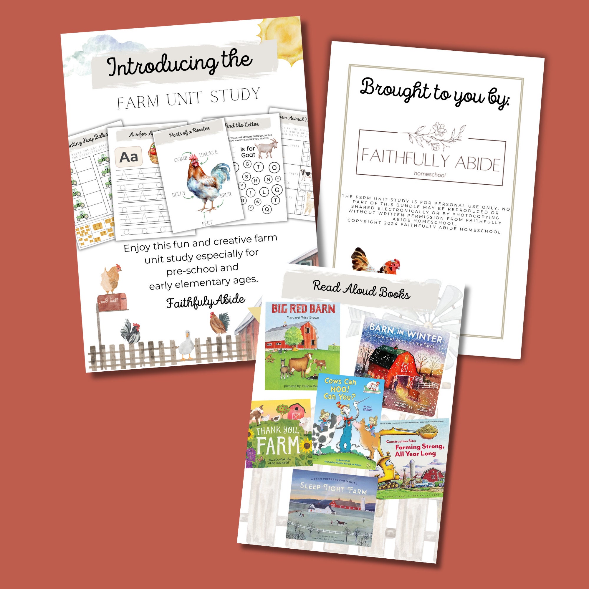 FARM Unit Study, Vocabulary, Anatomy, Montessori, Homeschool Printable ...