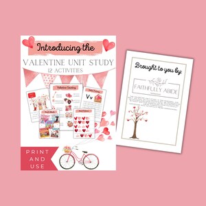 VALENTINE'S Day Mini Unit Study, Valentine Heart Activities ...