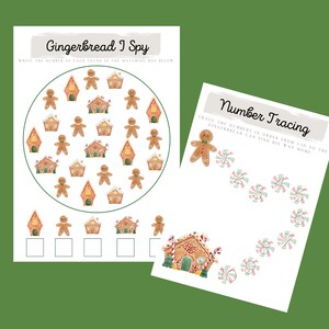 GINGERBREAD Mini Unit Study, Christmas Printable Worksheets, Homeschool ...