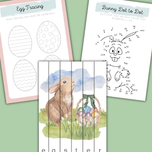 Easter EGGS and BUNNIES Mini Unit Study, Spring Activities, Activity ...