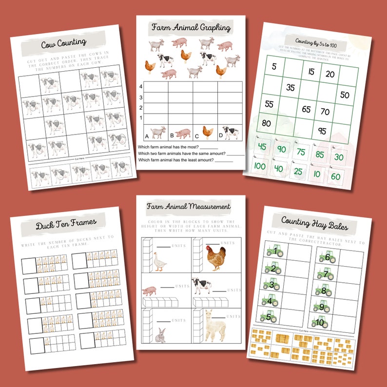 FARM Unit Study, Vocabulary, Anatomy, Montessori, Homeschool Printable ...