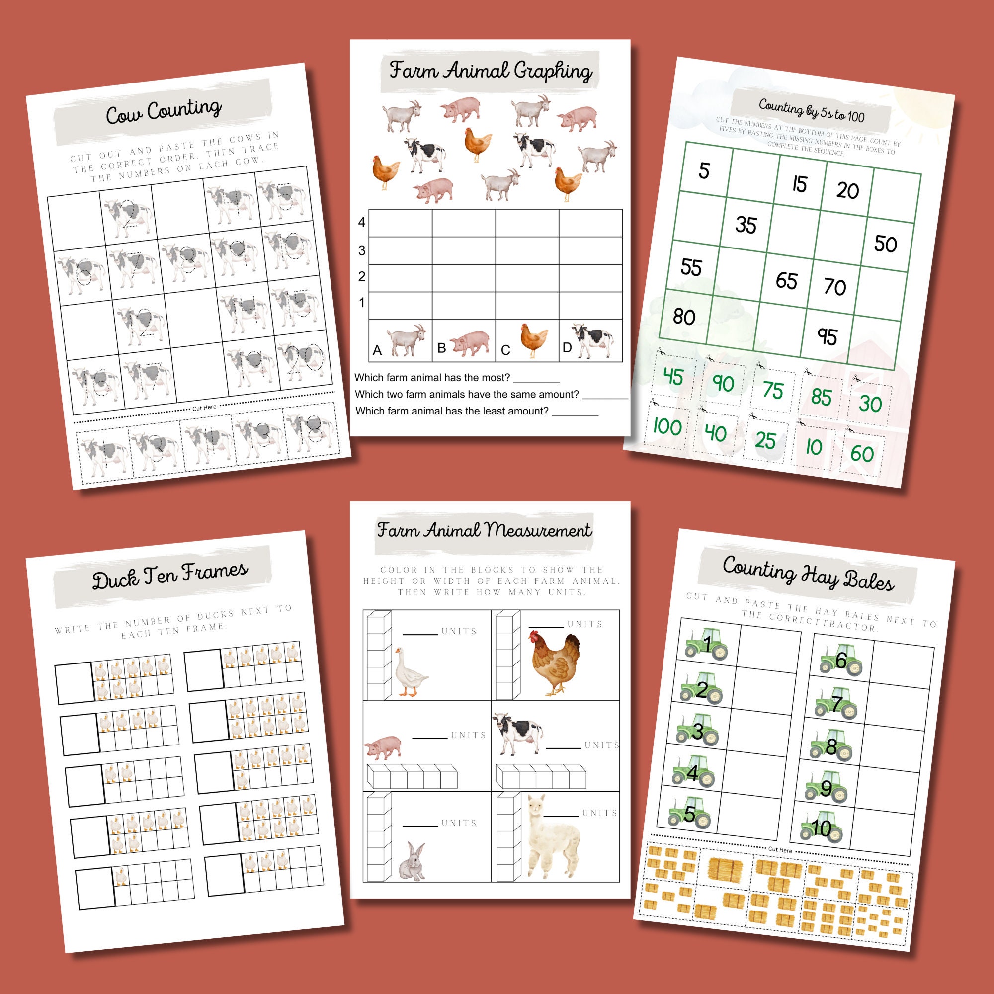 FARM Unit Study, Vocabulary, Anatomy, Montessori, Homeschool Printable ...