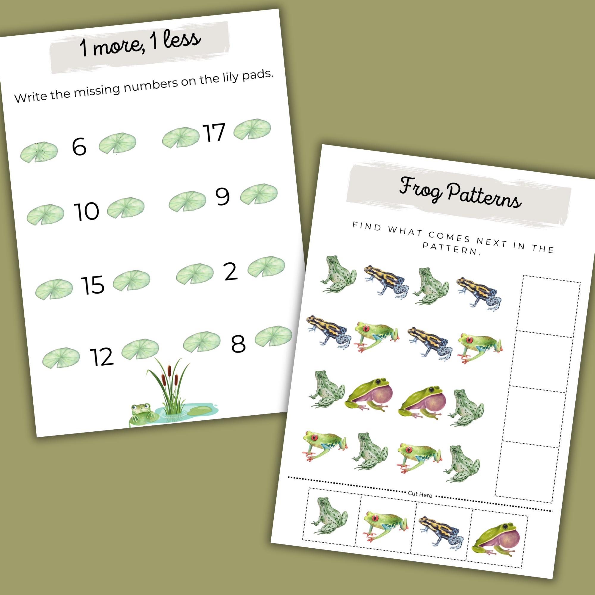 FROGS and TOADS Mini Unit Study, Frog Anatomy , Handwriting, Printable ...
