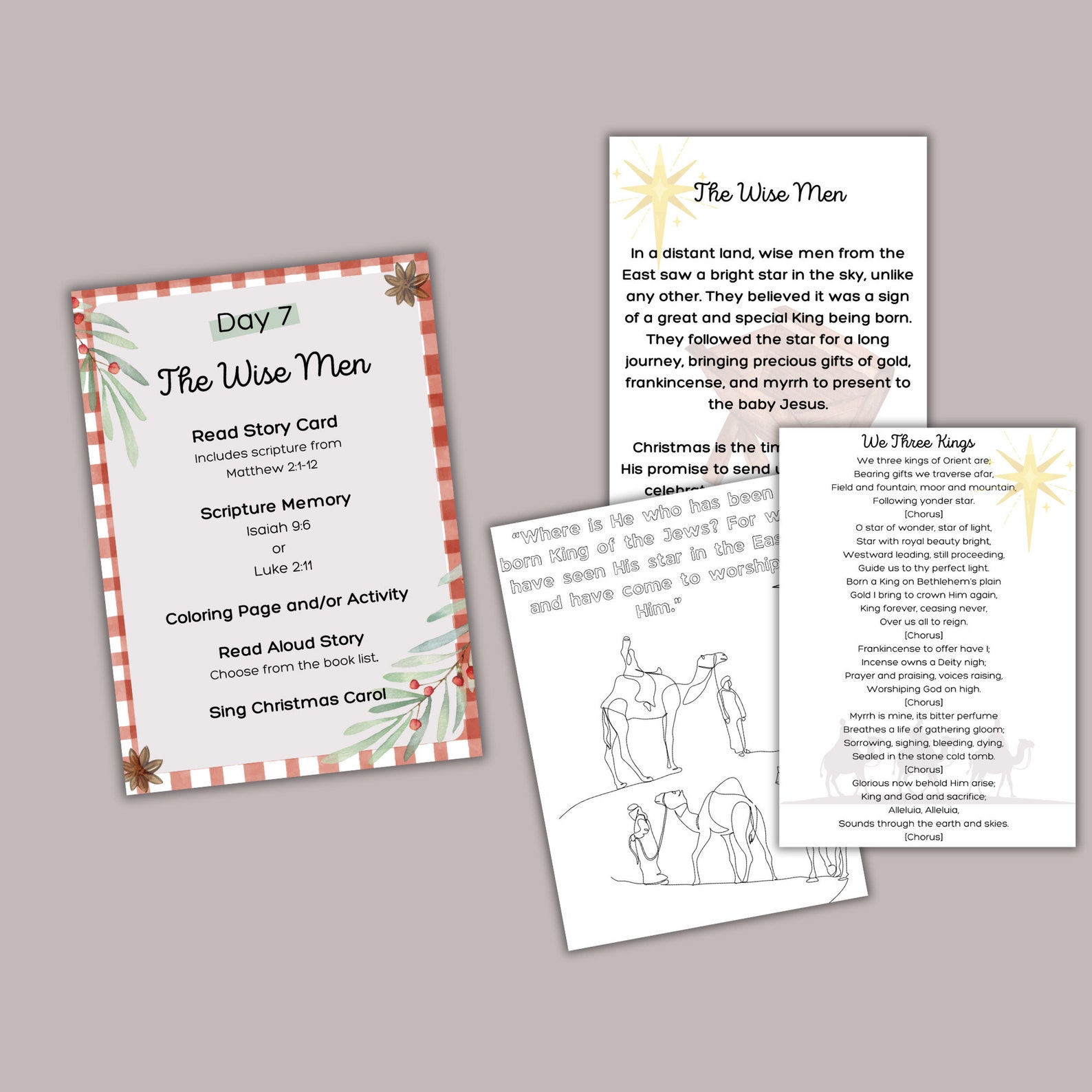 NATIVITY Unit Study, Jesus Birth Story, Homeschool Printable ...