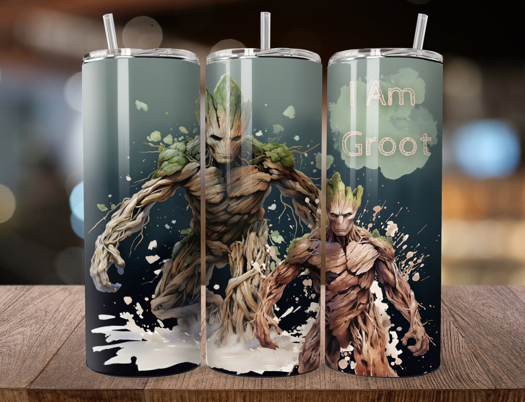 20oz Skinny Wrap Design for Sublimation. Groot - Etsy