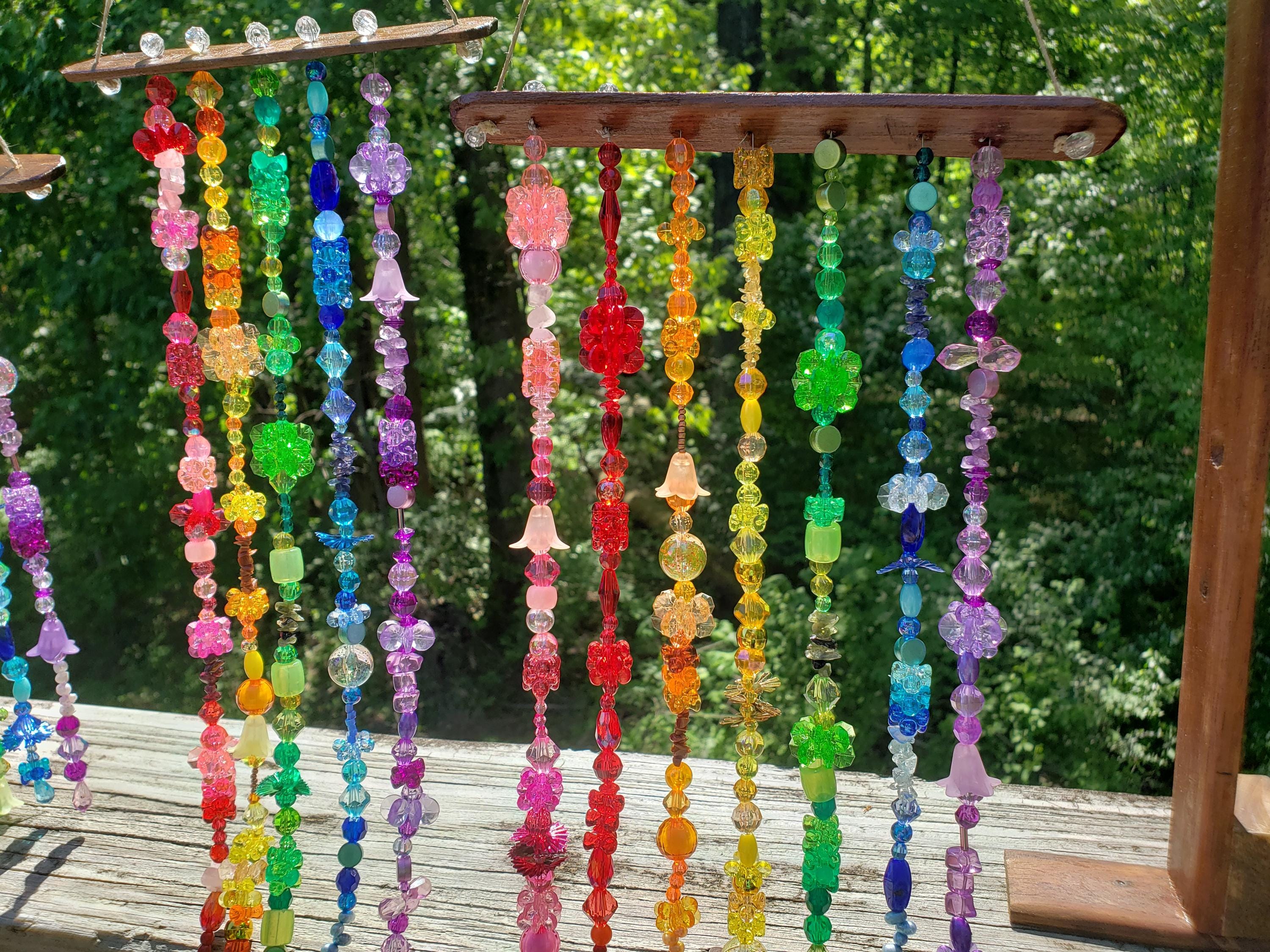 Dazzling Rainbow Beaded Sun Catcher - Etsy