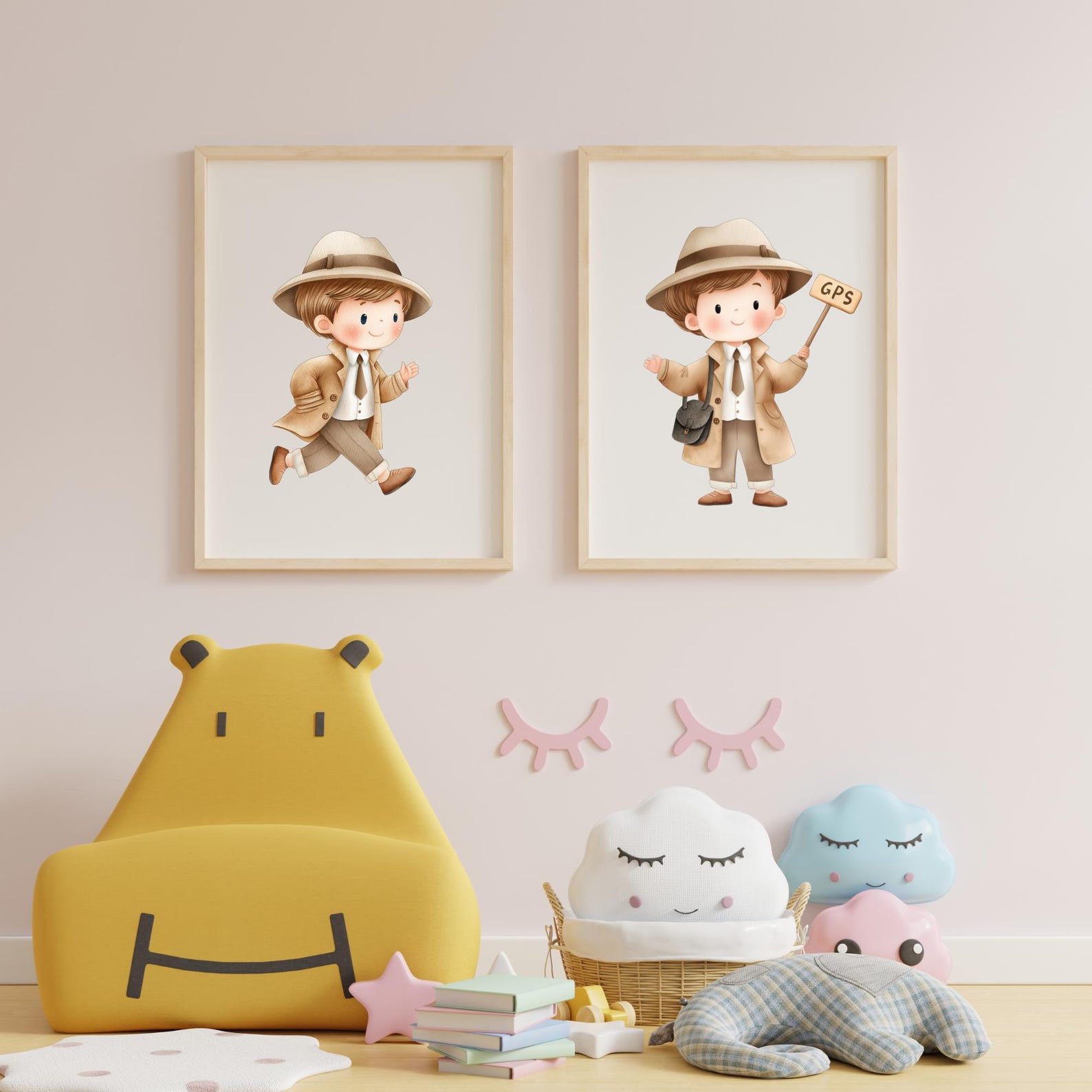Cute Boy Detective Clipart Set, Cute Kid Investigator PNG, Little ...