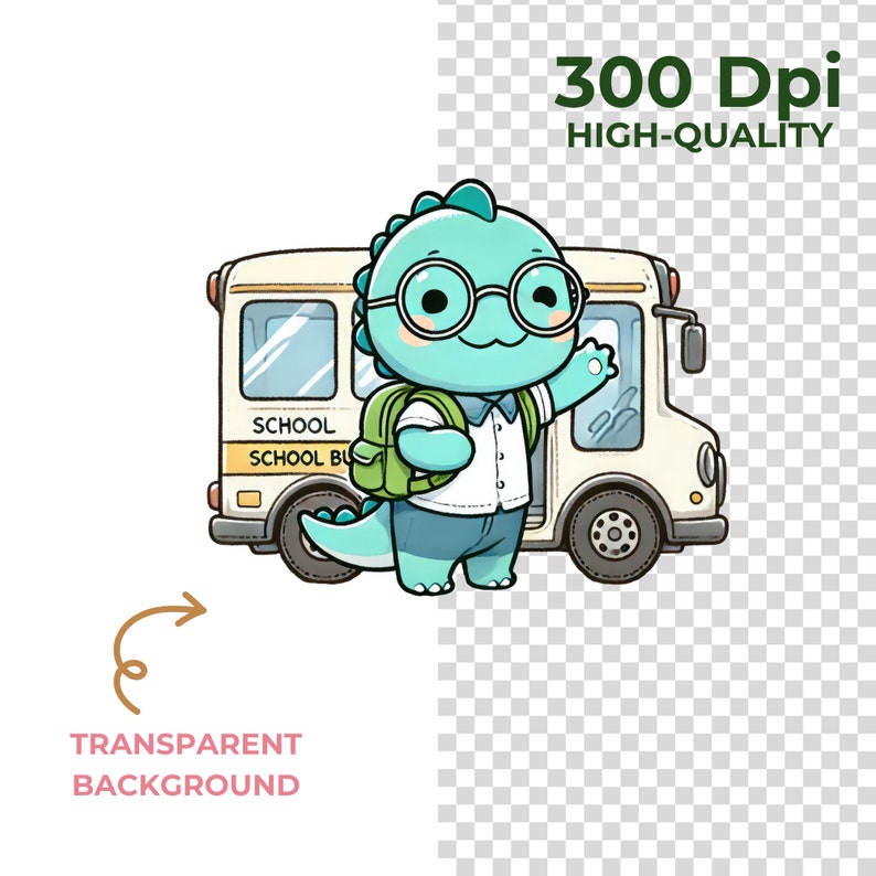 Adorable Back-to-school Dino Digital Stickers, Perfect for Planners ...