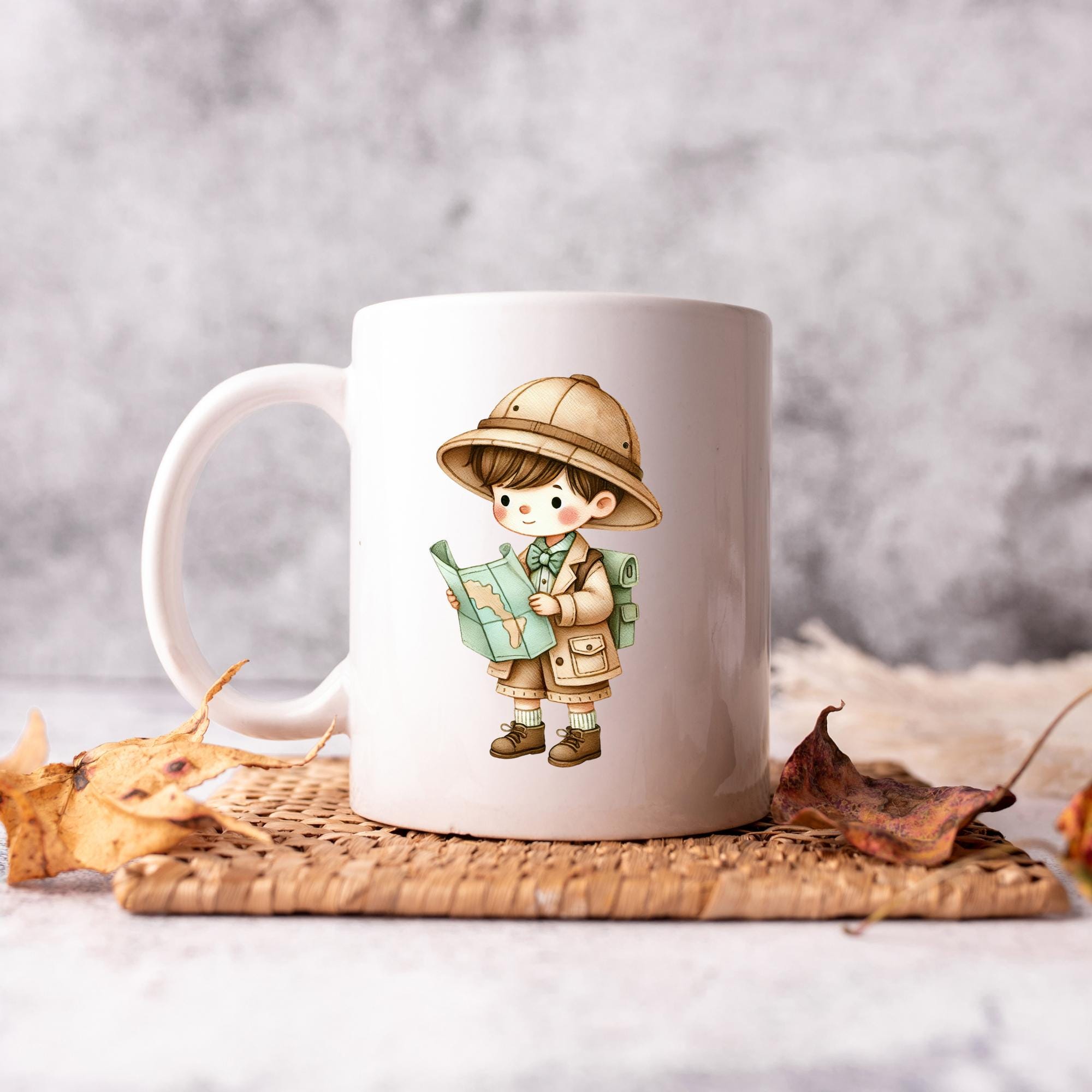 Cute Safari Explorer Clipart Set, Jungle Explorer Kids PNG, Safari ...