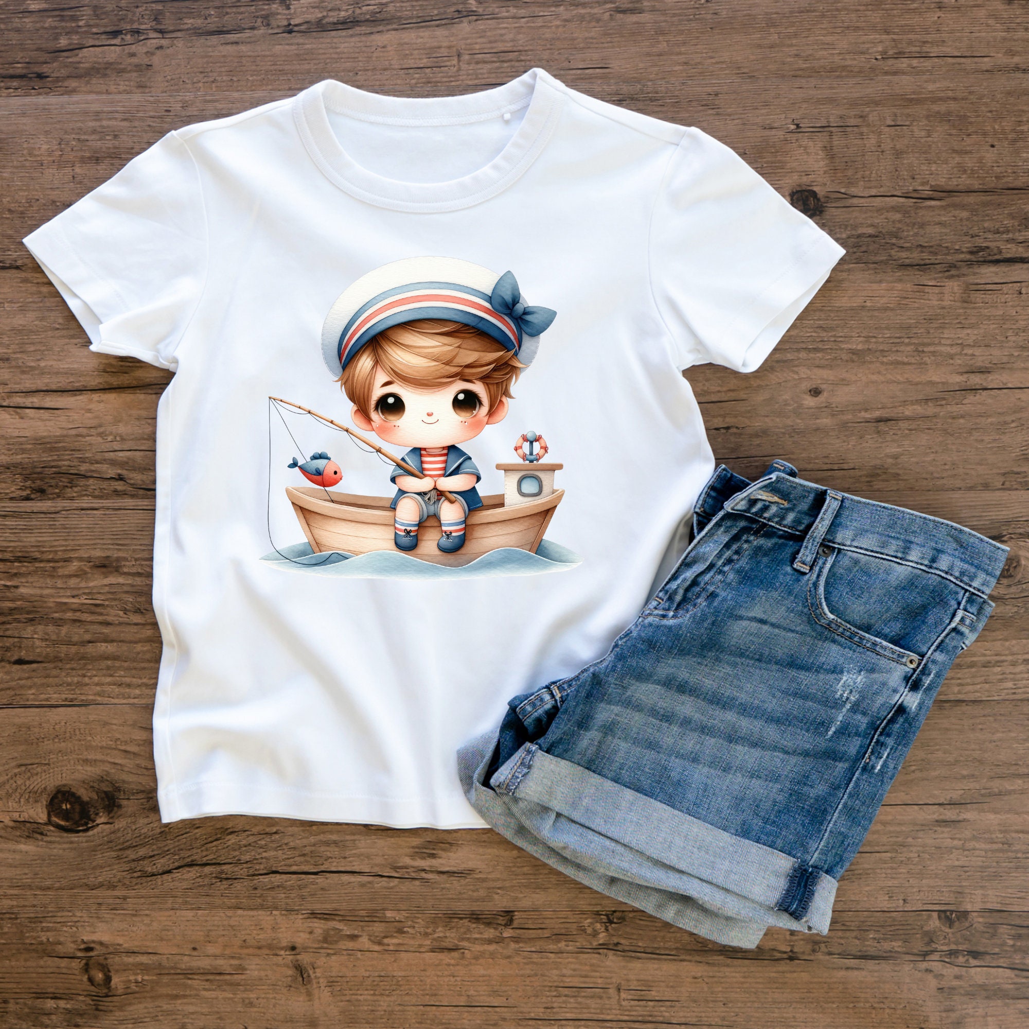 Sailor Boy Clipart: Nautical Nursery Decor (digital Download) - Etsy