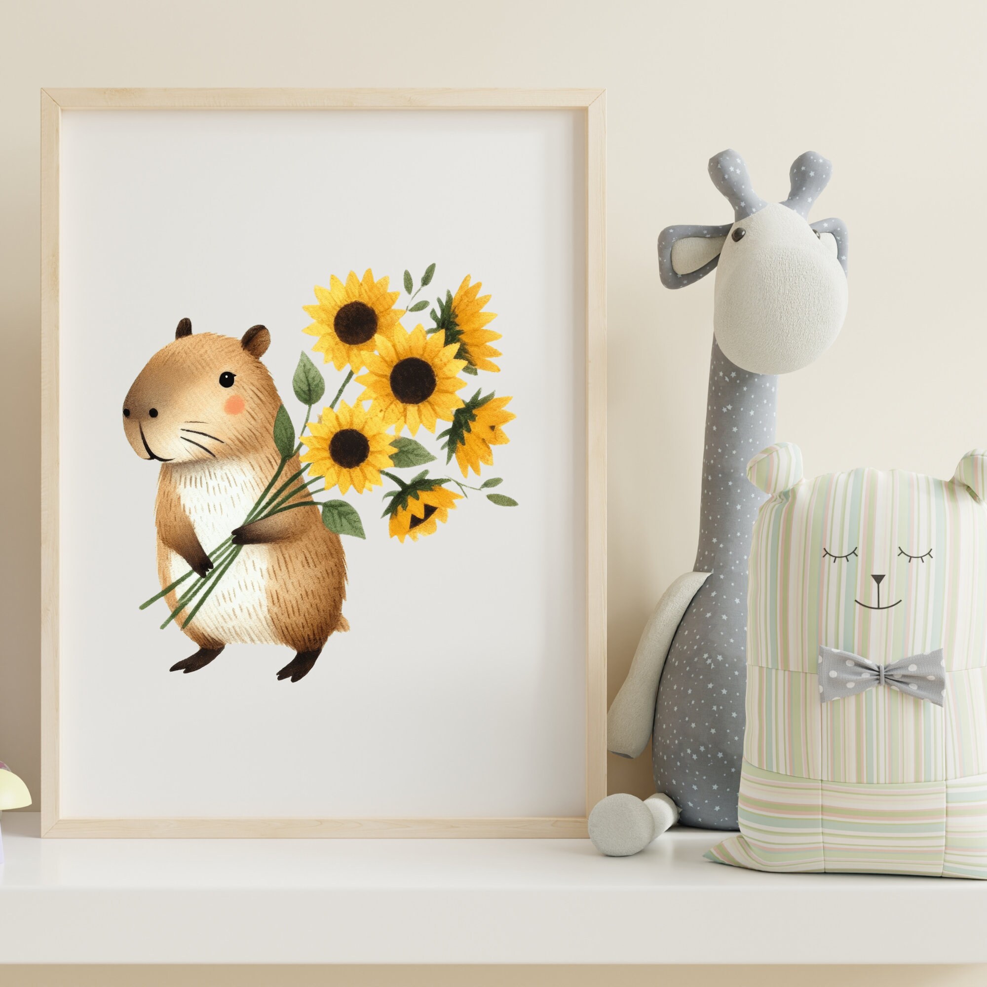 Cute Capybara Clipart Set - Adorable Animal Illustrations for Kids ...