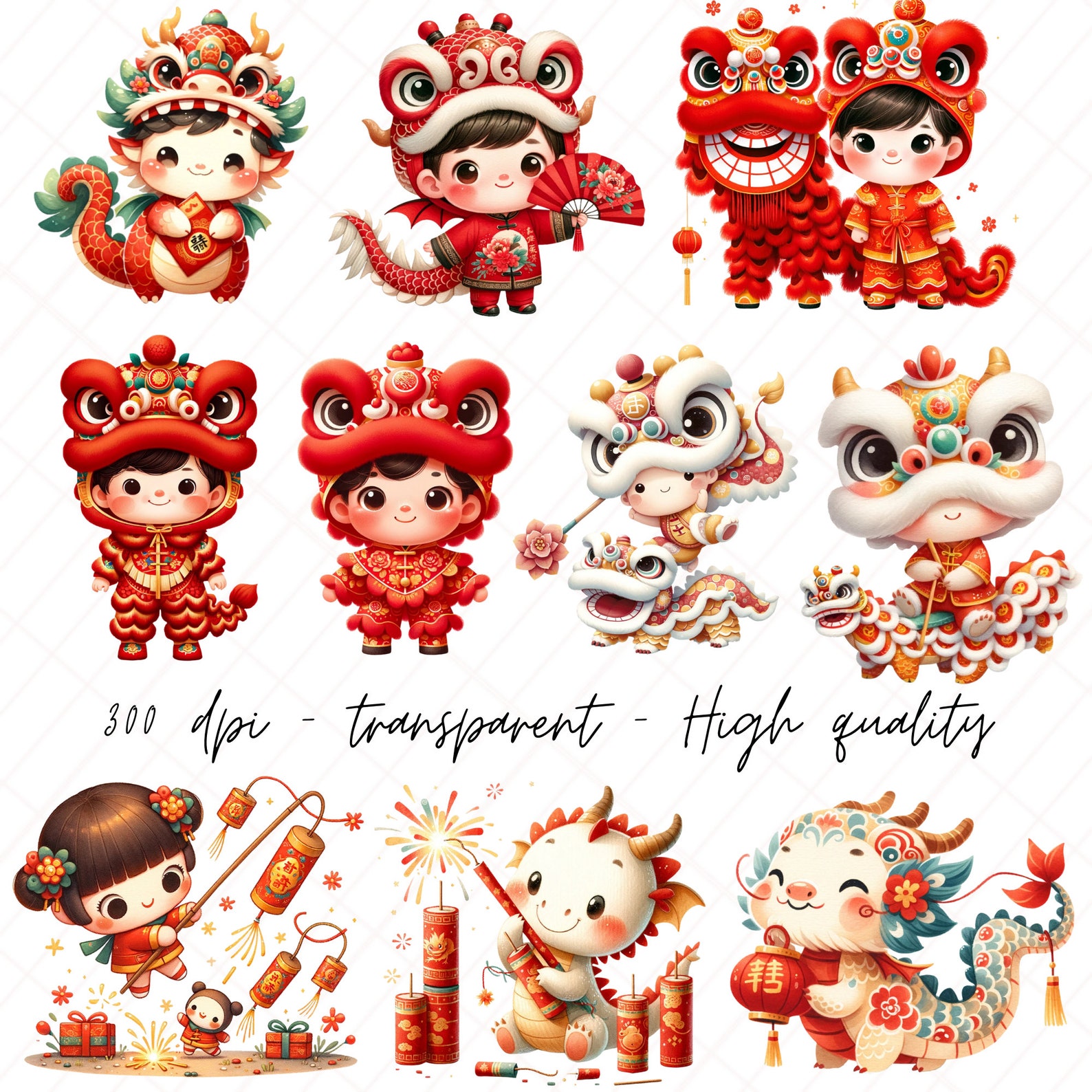 Happy Chinese New Year Celebration Clipart, Festive Chinese New Year ...