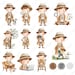 Cute Boy Detective Clipart Set, Cute Kid Investigator PNG, Little ...