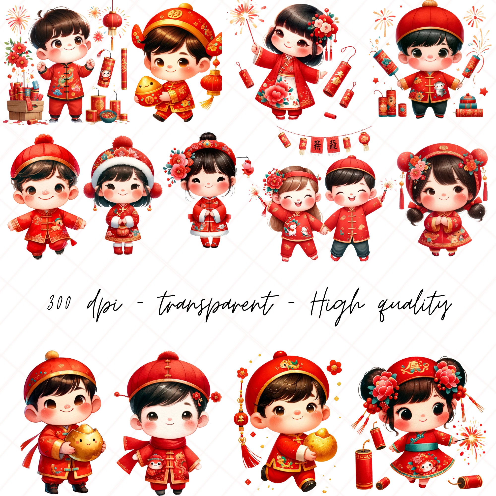 Happy Chinese New Year Celebration Clipart, Festive Chinese New Year ...