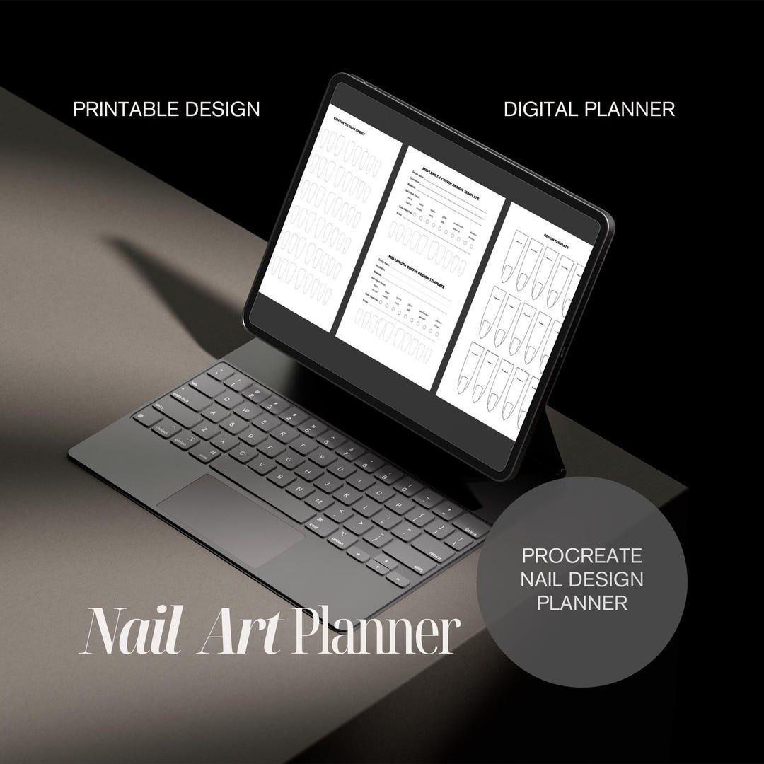 Procreate Nail Art Practice Sheet, Blank Nail Tech Planner, Nail Tech ...