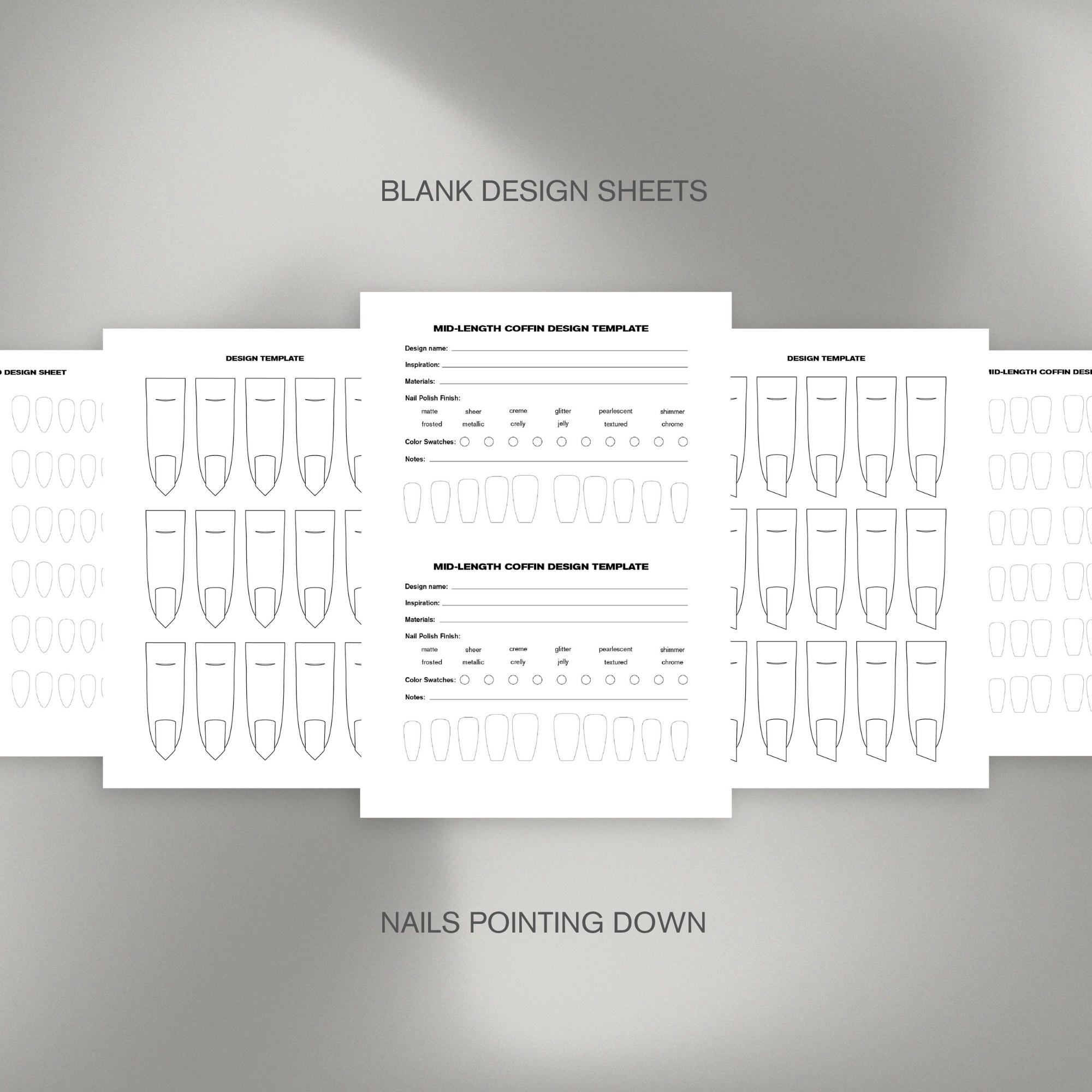 Procreate Nail Art Practice Sheet, Blank Nail Tech Planner, Nail Tech ...
