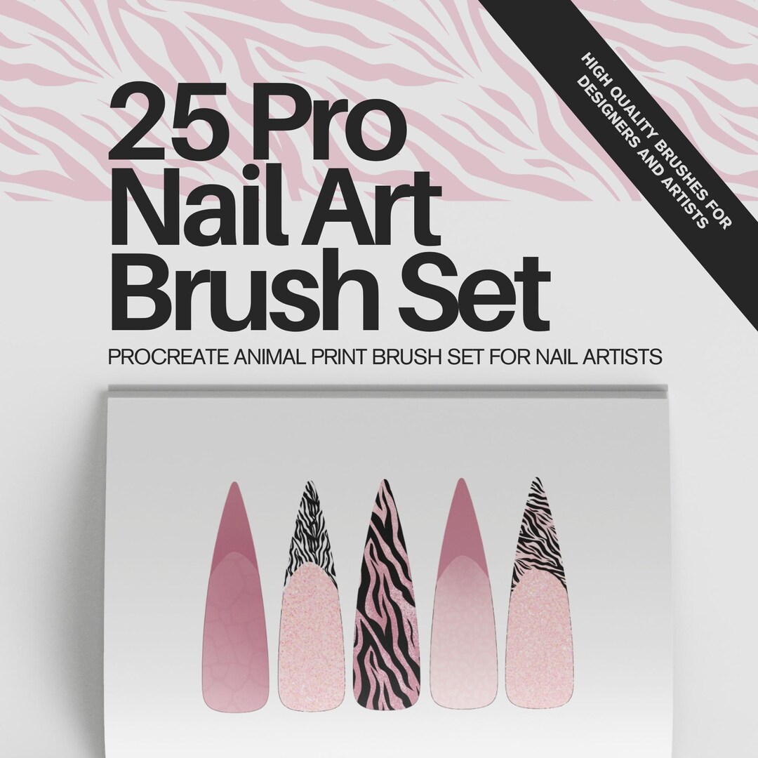 Procreate Animal Print Brush Set | Digital Animal Skin Nail Art Brushes ...