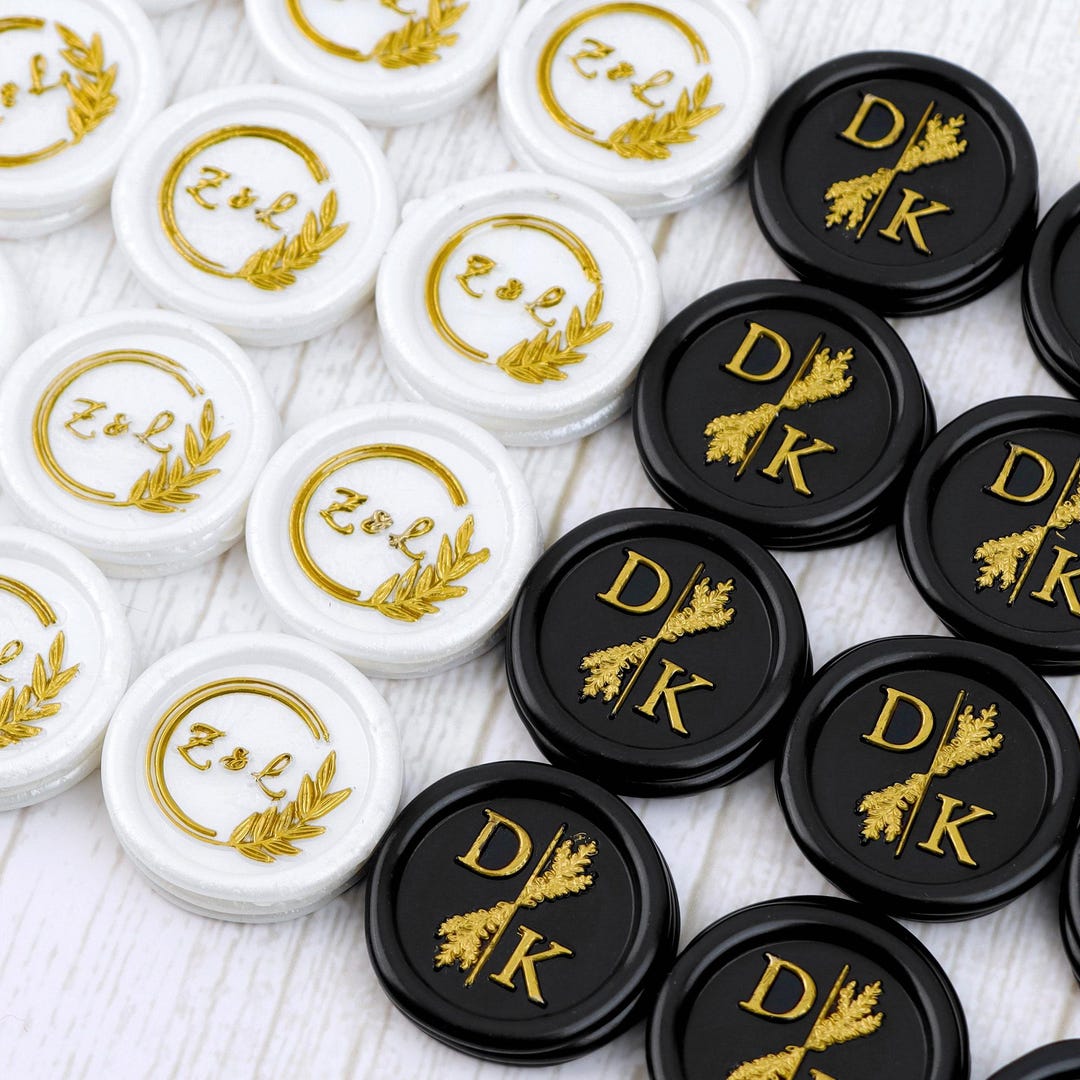 Custom Logo Wax Seal Sticker, Wax Seal Stickers, Wax Seals, Self ...