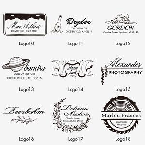 Custom Acrylic Stamps, Name/address Custom Stamps, Company Logo ...
