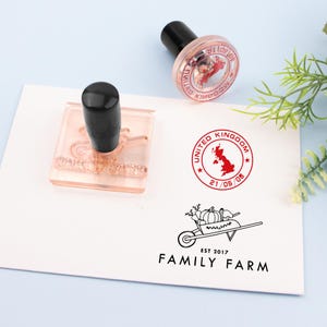 Custom Acrylic Stamps, Name/address Custom Stamps, Company Logo ...