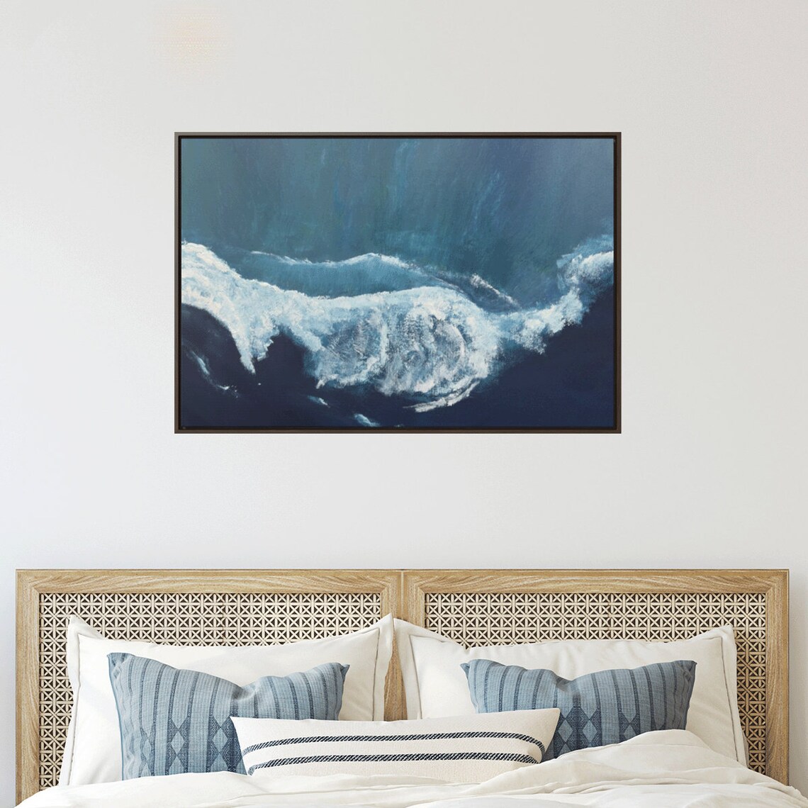 Ocean View From Above, Teahupo'o, Coastal Home Gallery Canvas Wrap With ...