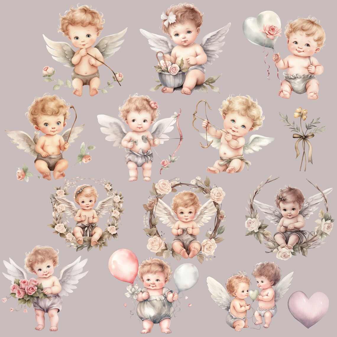 Watercolor Cute Cupid Clipart PNG, Cute Angle PNG, Valentine Cupid With ...