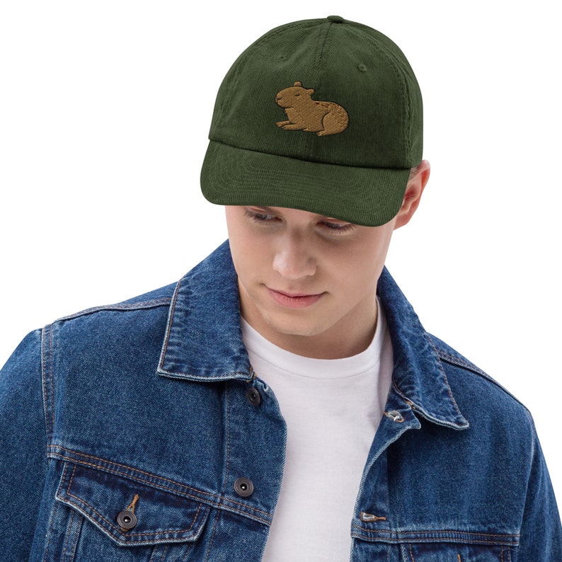 Capybara Hat, Embroidered Capybara Cap Gift for Capybara Animal Lover ...
