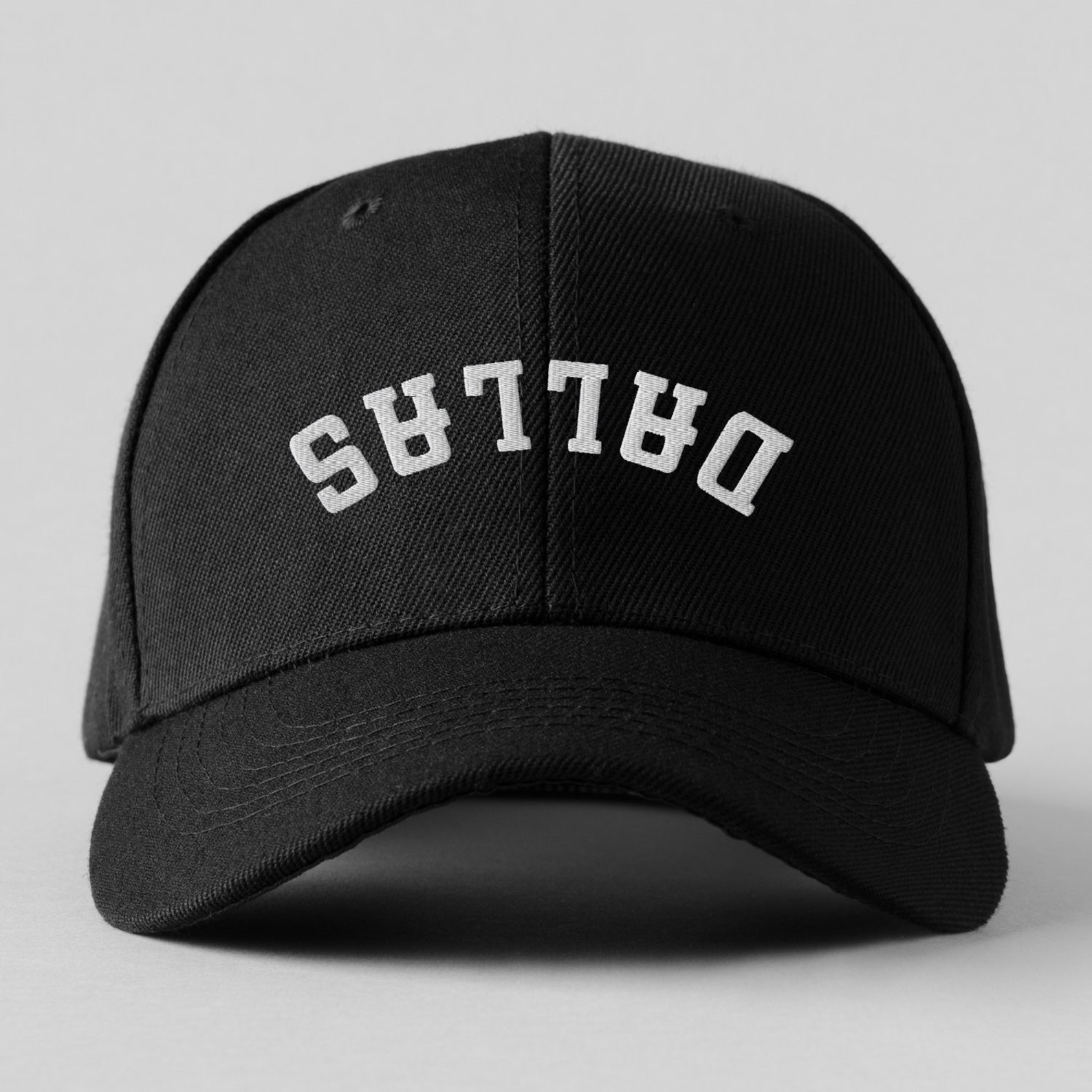 Upside Down Dallas Embroidered Hat, Inverted Dallas Dad Hat Upsidedown ...