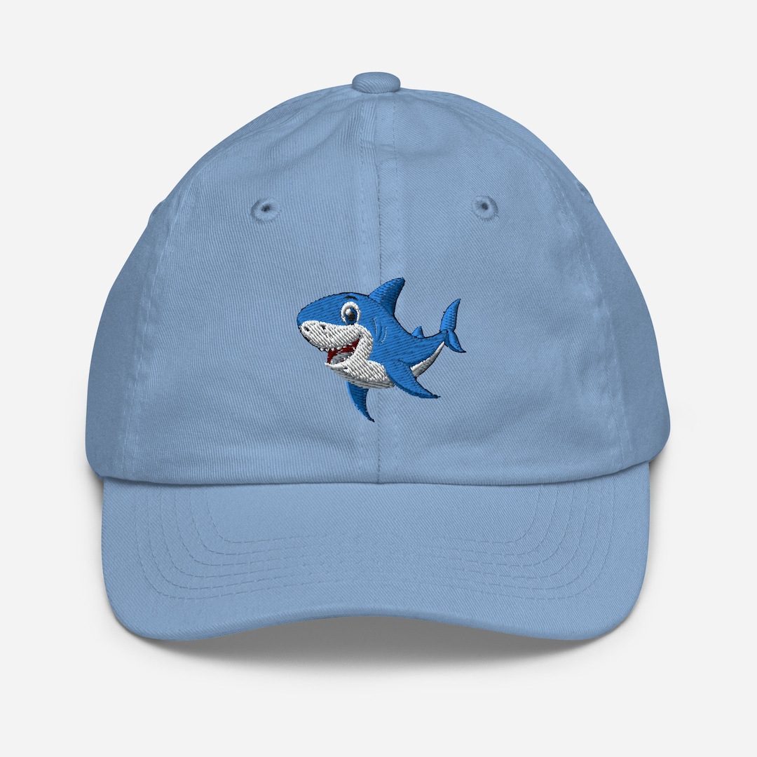 Baby Shark Embroidered Youth Hat, Cute Shark Baseball Kids Cap Baby ...