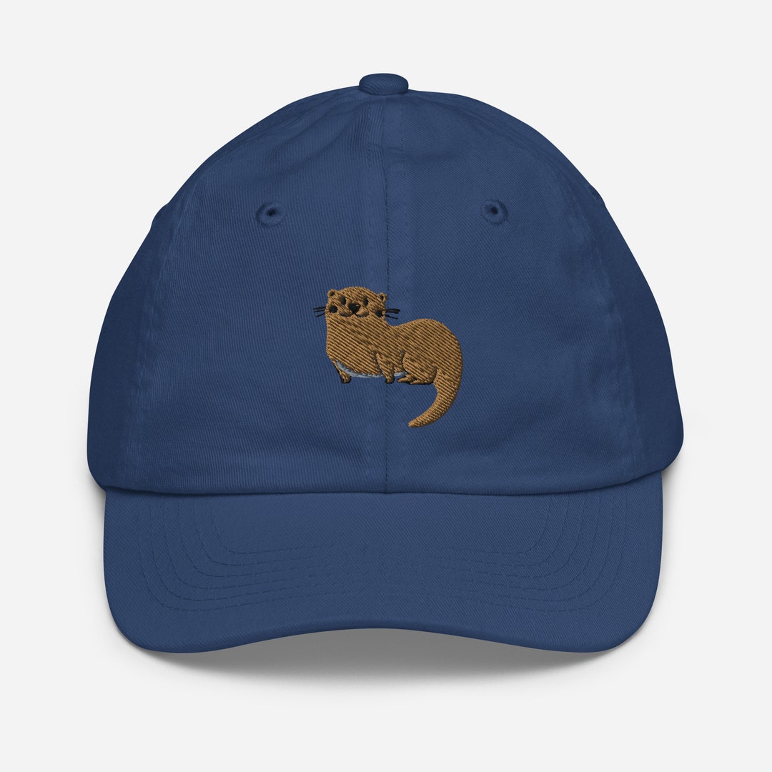 Cute Otter Embroidered Youth Hat, Otter Baseball Kids Cap Otter Lovers ...