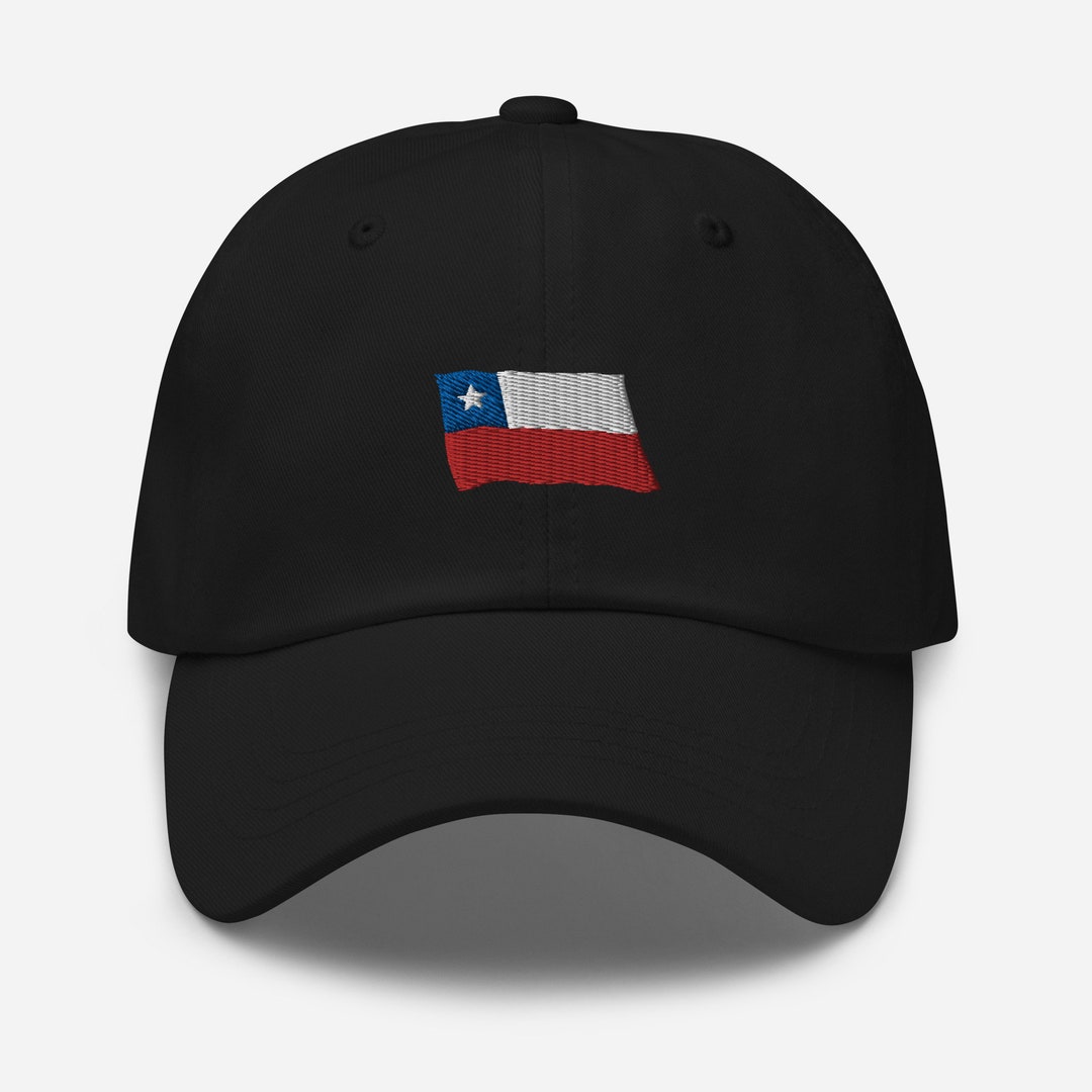 Chile Embroidered Hat, Chilean Flag Dad Hat Flag of Chile Adjustable ...