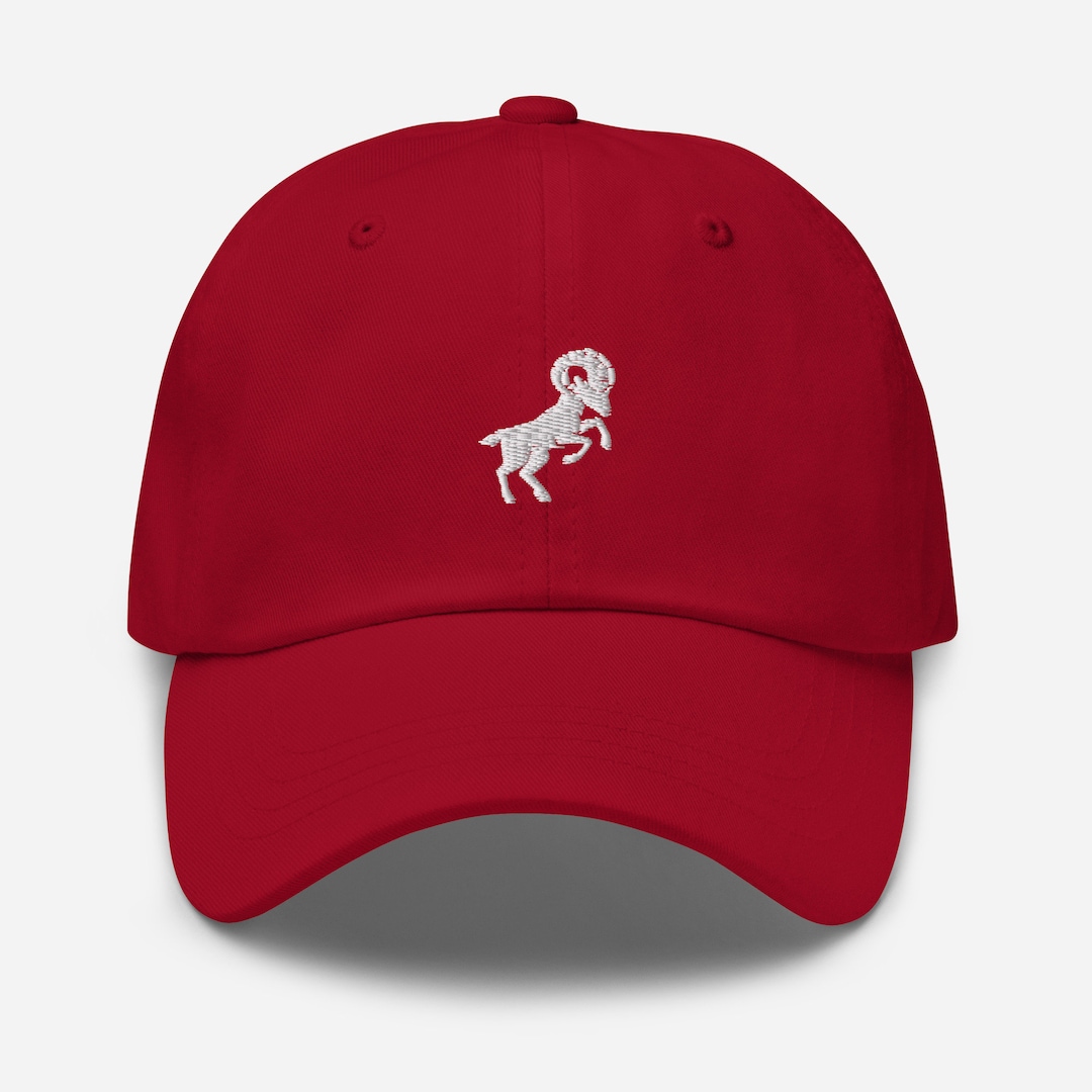 Aries Embroidered Hat Ram Aries Dad Hat Birthday April Aries Zodiac ...