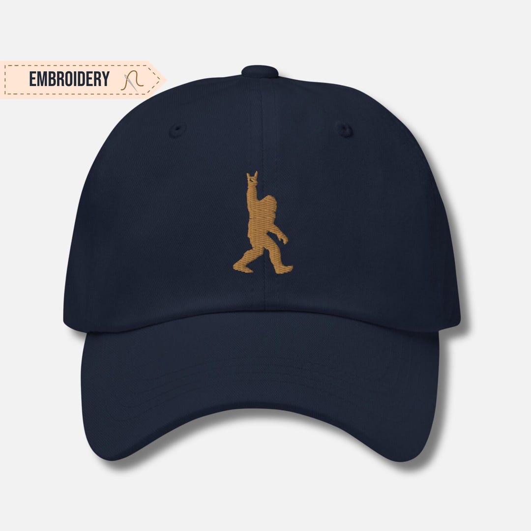 Embroidered Bigfoot Hat, Sasquatch Dad Hat, Bigfoot Cool Unisex ...