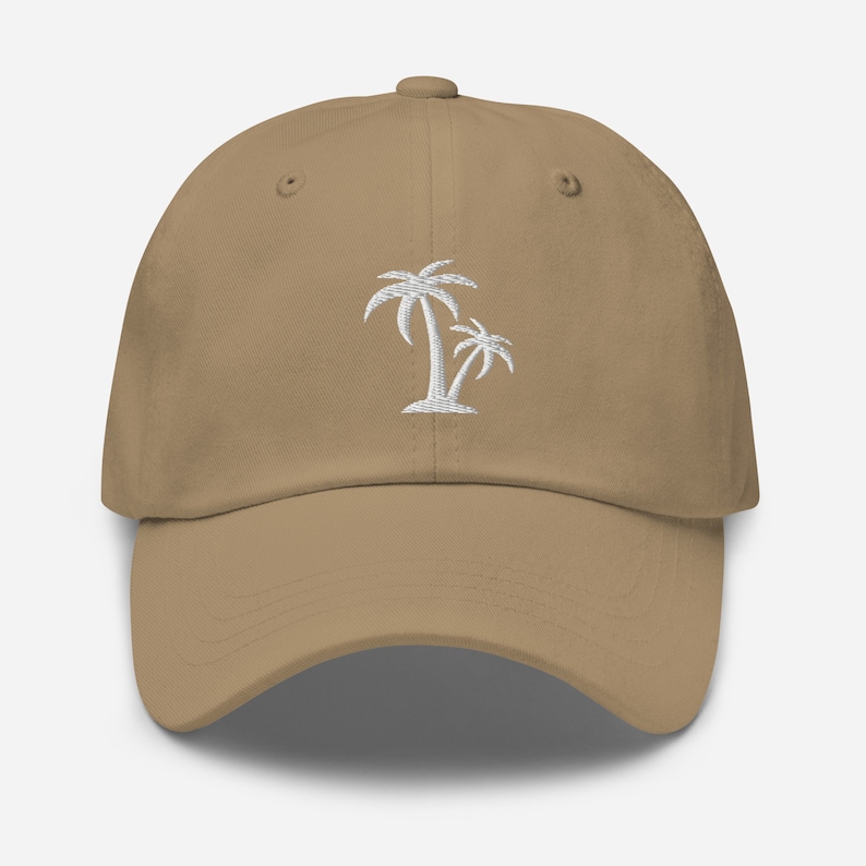 Palm Tree Embroidered Dad Hat Palm Tree Dad Hat Coconut Palm Tree ...