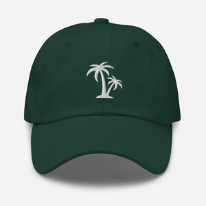 Palm Tree Embroidered Dad Hat Palm Tree Dad Hat Coconut Palm Tree ...