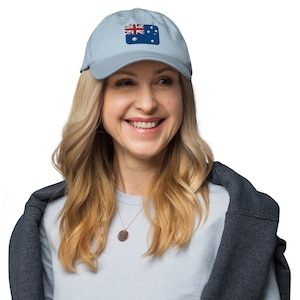 Australia Flag Embroidered Hat Australia Dad Hat Embroidered Australia ...
