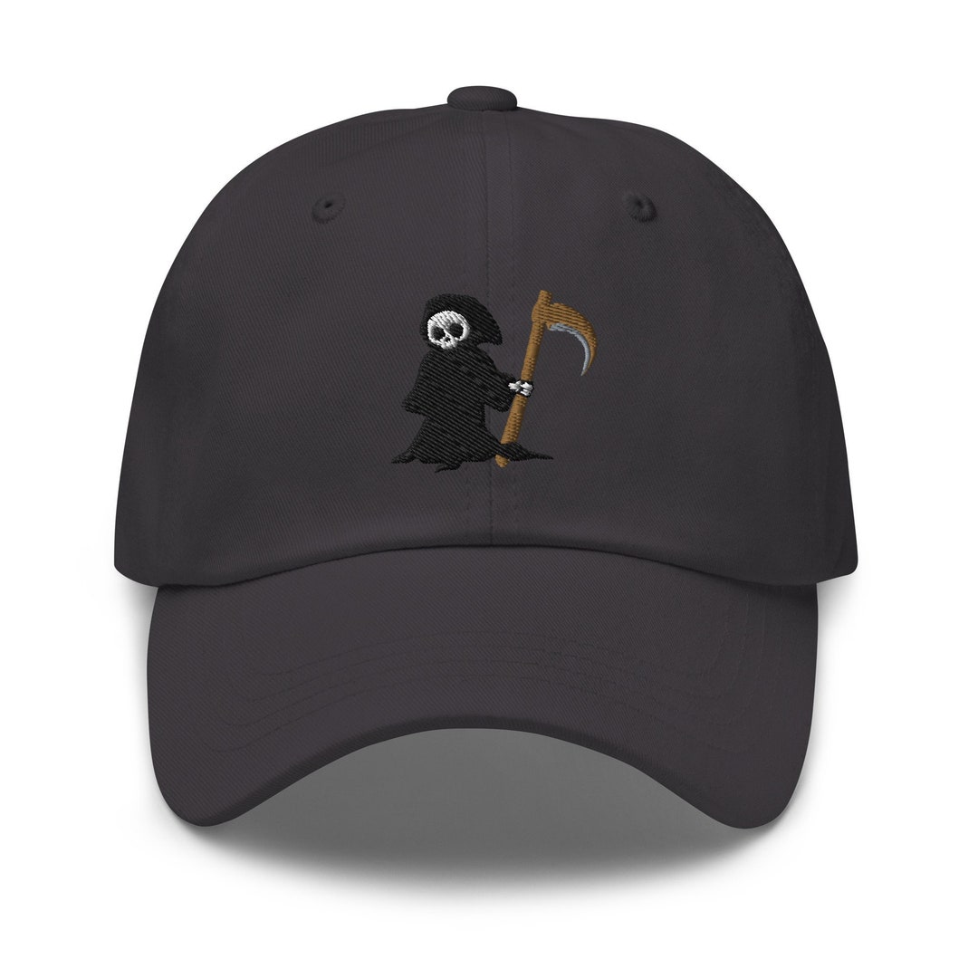 Grim Reaper Embroidered Hat Reaper Dad Hat Grim Reaper Cap Death Lover ...