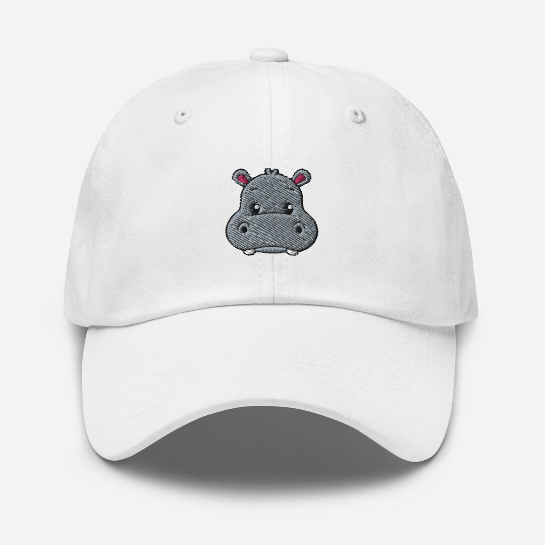 Hippopotamus Hat Embroidered Hippo Dad Hat Hippo Lover Gift ...