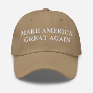 MAGA Embroidered Hat, Trump 2024 Dad Hat, Embroidered Make America ...
