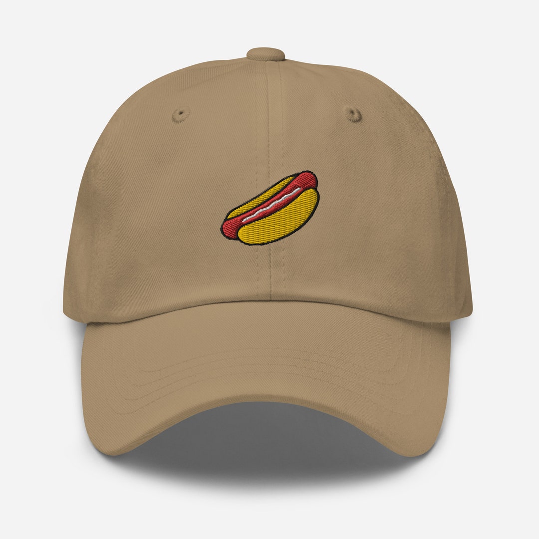Hot Dog Hat Embroidered Hot Dog Dad Hat Hot Dog Lover Gift Cap Hot Dog Food Redhot Street Food ...