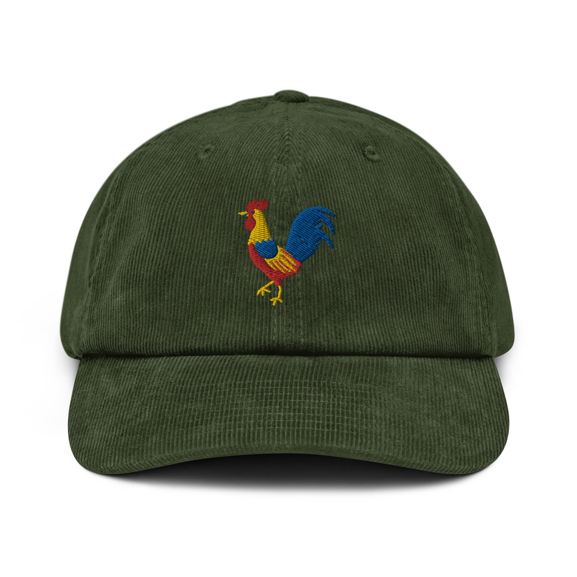 Rooster Hat Embroidered Rooster Corduroy Hat for Bird Lover - Etsy