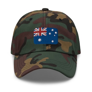 Australia Flag Embroidered Hat Australia Dad Hat Embroidered Australia ...