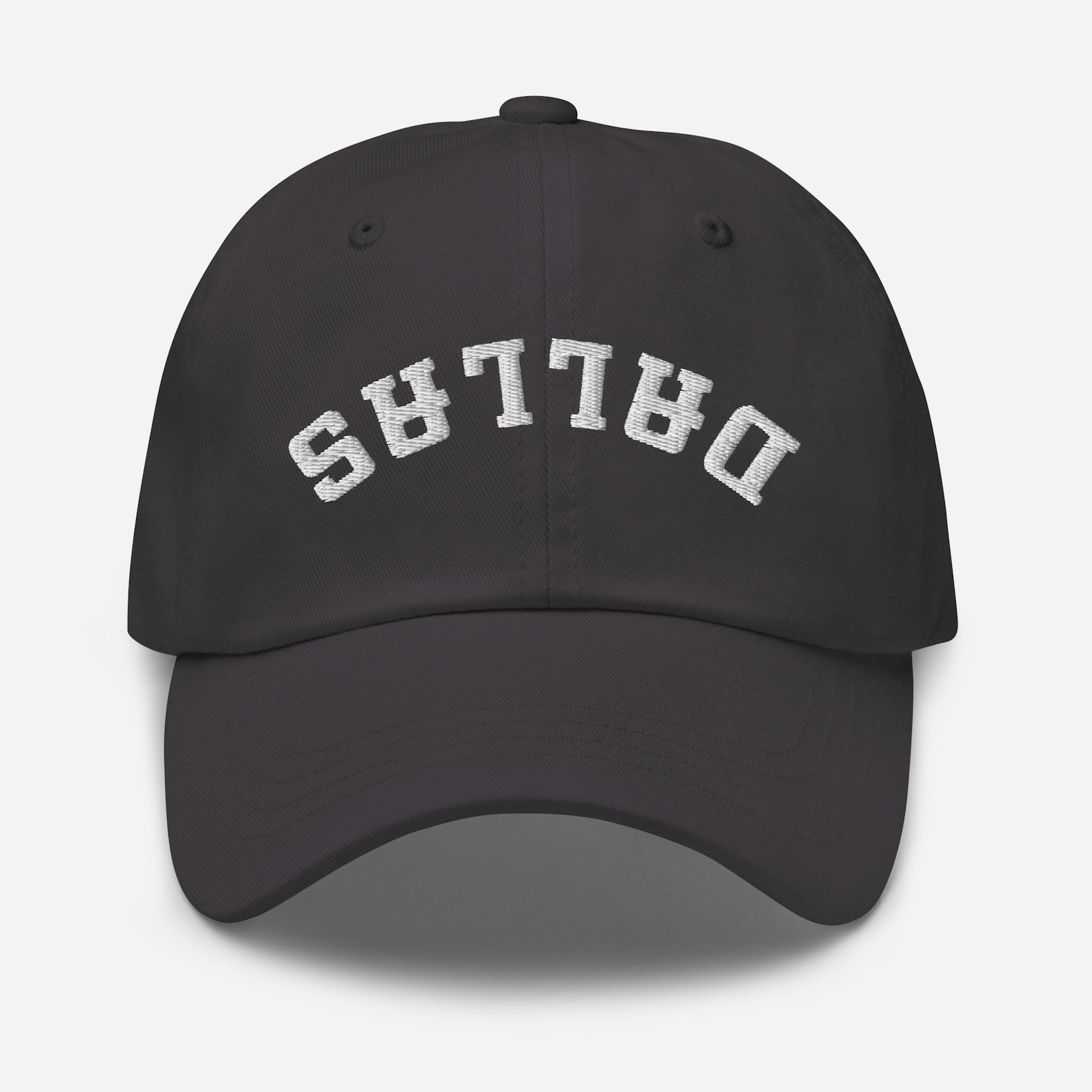 Upside Down Dallas Embroidered Hat, Inverted Dallas Dad Hat Upsidedown ...